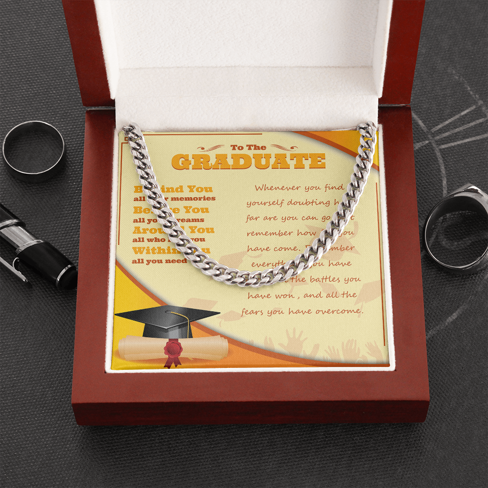 Cuban Link Chain Graduation Gift – Freedom Look