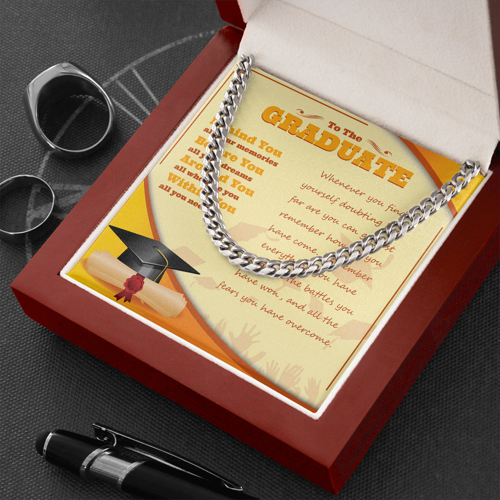 Cuban Link Chain Graduation Gift – Freedom Look